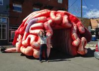 China Giant 4m  Inflatable Brain Replica Artificial Organs For Educational SGS EN71 for sale
