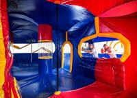 China Red Blue IPS Hit Battle Arena Inflatable Battle Arena Sport Games With Digital Printing for sale
