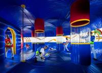 China Red Blue IPS Hit Battle Arena Inflatable Battle Arena Sport Games With Digital Printing for sale