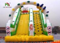 China Inflatable PVC Tarpaulin Animal Kingdom Dry Slide , 7 x 5m Kindergarten Custom Slide for sale