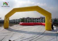 China Giant Yellow Advertising inflatable entrance arch for promotional show for sale