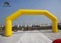 China Giant Yellow Advertising inflatable entrance arch for promotional show for sale