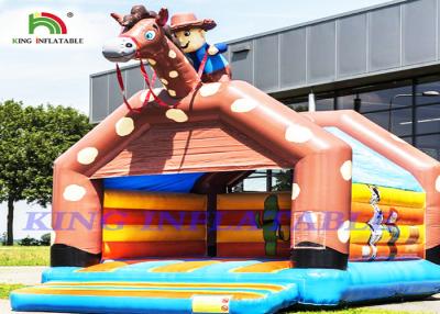 China Giant Cowboy Inflatable Bouncy Castle For Adults And Kids To Celebrate for sale