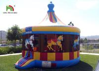 China Commercial Carousel Inflatable Jumping Castle , Inflatable Dome House With Step for sale