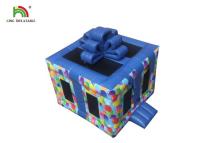 China Customized Pink 4X4m Inflatable Gift Box Blow Up Jumping Castle For Party for sale