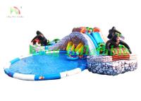 China Huge Inflatable Water Parks With Cartoon Characters , Slides , Swimming Pools for sale