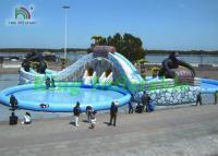 China Huge Inflatable Water Parks With Cartoon Characters , Slides , Swimming Pools for sale