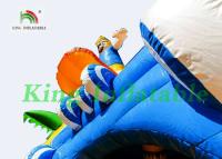 China Yellow / Blue Mutifun Inflatable Jumping Castle With Slide Equipped CE Certificated Blower for sale