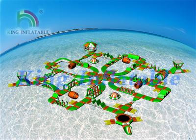 China Lake Sea Floating Obstacle Course / Inflatable Water Park Games For Resort for sale