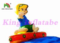 China 18m Long Single Lane Inflatable Slip N Slide With Air Pump Blue / Yellow OEM for sale