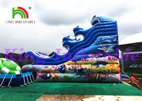 China Giant Outdoor Inflatable Water Parks With Slide And above ground swimming pool for sale