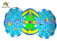 China Waterproof Inflatable Water Parks With Durable PVC Tarpaulin Material pool slide for sale