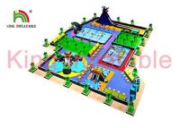 China Digital Printing Blow Up Water Park Plato PVC Tarpaulin With 0.65mm - 0.9mm  UV Resistant for sale
