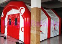 China Red / White Custom PVC Inflatable Tent CE Blowers For Outdoor / Indoor Events for sale