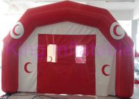 China Red / White Custom PVC Inflatable Tent CE Blowers For Outdoor / Indoor Events for sale