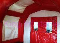 China Red / White Custom PVC Inflatable Tent CE Blowers For Outdoor / Indoor Events for sale