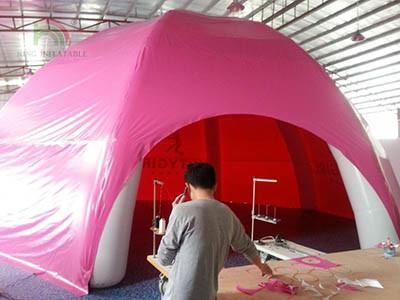 China Pink Inflatable Event Tent For Promotion / Blow Up Camping Tent for sale