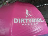 China Pink Inflatable Event Tent For Promotion / Blow Up Camping Tent for sale