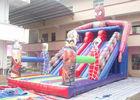 China Spider - man Or Customized Theme Inflatable Dry Slip By Fire Retardant Plato PVC for sale