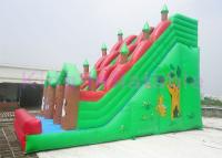 China Outdoor Giant Inflatable Forest Park Theme Dry Slide Vivid Animals Around For Rental for sale