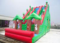 China Outdoor Giant Inflatable Forest Park Theme Dry Slide Vivid Animals Around For Rental for sale