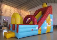 China Red / Yellow / Blue One Broad Blow Up Dry Slide Waterproof  PVC Winnie The Pooh Toys for sale