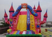 China Customized 0.55mm PVC Pink Inflatable Vivid Animals Dry Slide amusement park for sale