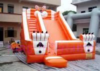 China Playground Funny Inflatable Dry Slide , Outdoor Multicolor Inflatable Animals Slide for sale