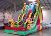 China PVC Colorful Single Lanes Blow Up Dry Slide Spider & Deer Slide With 2 Years Warranty for sale