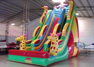 China PVC Colorful Single Lanes Blow Up Dry Slide Spider & Deer Slide With 2 Years Warranty for sale
