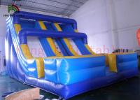 China Great Inflatable Double Slipways Beach Dry Slide For Outdoor Two Years Warranty for sale