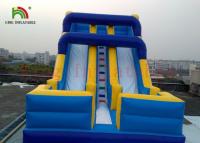 China Great Inflatable Double Slipways Beach Dry Slide For Outdoor Two Years Warranty for sale