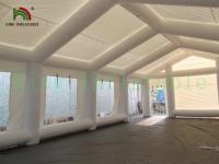 China Commercial Durable White Inflatable Event Tent PVC Tarpaulin Or Oxford For Trade Show for sale