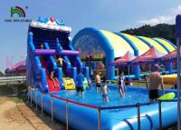 China Multitheme Tarpaulin Inflatable Water Parks / Blow Up Water Toys for sale