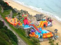 China Multiplay Blow Up Water Playground With Mattress 24 Months Warranty for sale
