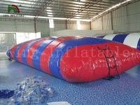 China Heat Sealing Colorful Blow Up Water Pillow / Tower Blob PVC Water Toy For Water park for sale