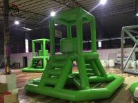 China Hot Sealed Large Inflatable Water Guard Tower Water PVC Tarpaulin Toy For Water Park for sale