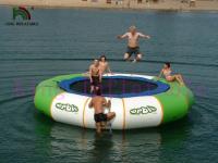 China Inflatable Trampoline Blow Water Jumping Toy Water bouncer For Kids and Adults for sale