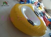 China Durable 0.9mm Plato PVC Tarpaulin Inflatable Water Toy Yellow Buoy For Water Park for sale