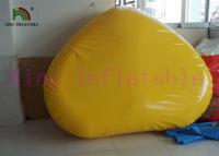 China Durable 0.9mm Plato PVC Tarpaulin Inflatable Water Toy Yellow Buoy For Water Park for sale