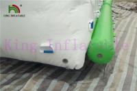 China 0.9mm PVC Tarpaulin White / Green Inflatable Water Toy  Giant Iceberg For Water Park for sale