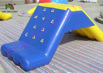 China Mini PVC Yellow / Blue Blow Water Climbing & Slide Toy For Funny Playing In water for sale