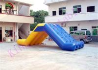 China Mini PVC Yellow / Blue Blow Water Climbing & Slide Toy For Funny Playing In water for sale