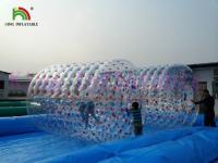 China Colorful PVC Inflatable Water Toy / Walking On Water Roller With CE Approved Air Pump for sale