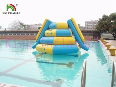 China 0.9mm PVC Tarpaulin Inflatable Water Toy , Outdoor  Jumping Tower With 2 Slides for sale