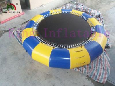China 5m Diameter 0.9mm PVC Tarpaulin Bouncer Trampoline Inflatable Water Toy For Water Park for sale