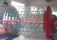 China Colorful Blow Up Water Toy / Roller With PVC / TPU 2.8m Long x 2.4m Diameter for sale