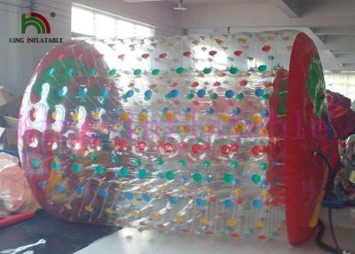 China Colorful Blow Up Water Toy / Roller With PVC / TPU 2.8m Long x 2.4m Diameter for sale