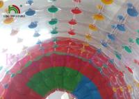 China Colorful Blow Up Water Toy / Roller With PVC / TPU 2.8m Long x 2.4m Diameter for sale