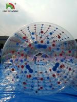China Transparent Inflatable Water Toys Colorful D Ring Water Roller For Adults N Kids for sale